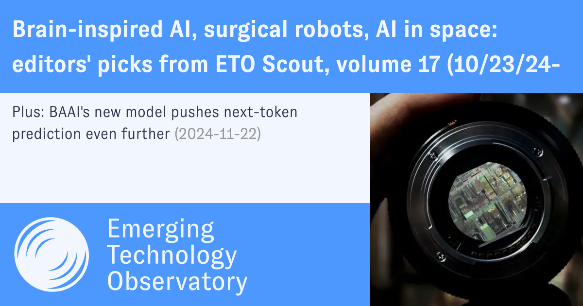 Brain-inspired AI, surgical robots, AI in space: editors' picks from ...